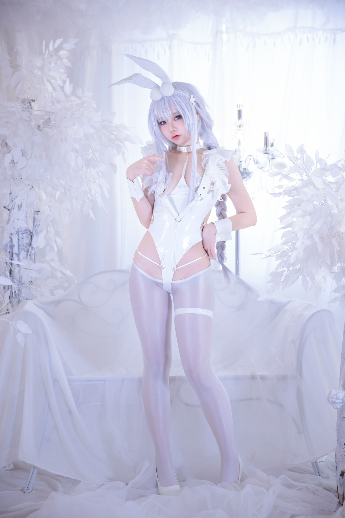 G44不会受伤：碧蓝航线 恶毒皮肤 懒懒的白兔 25P - ACG壁纸