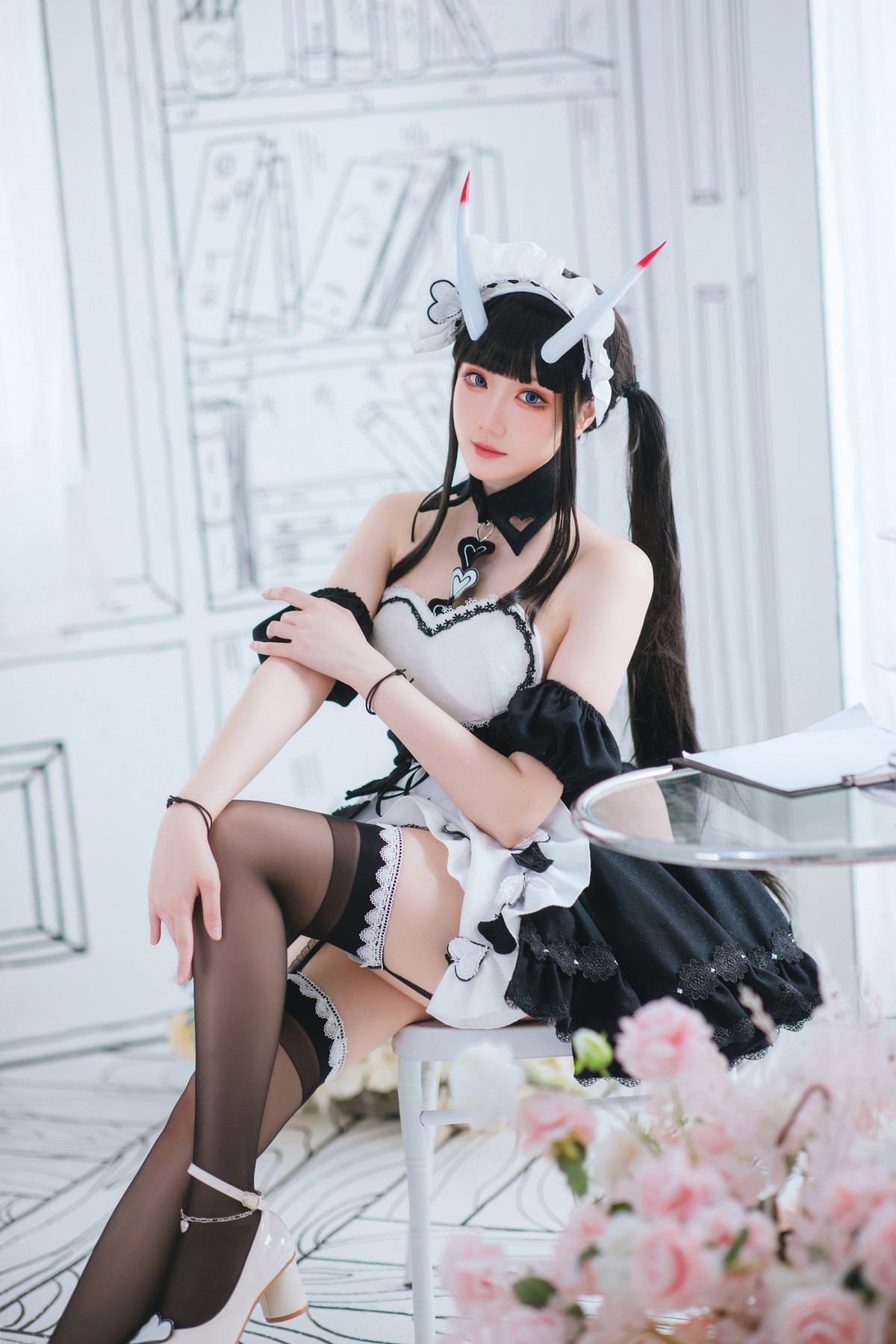 Cosplay：瓜希酱 能代女仆 22P - ACG壁纸