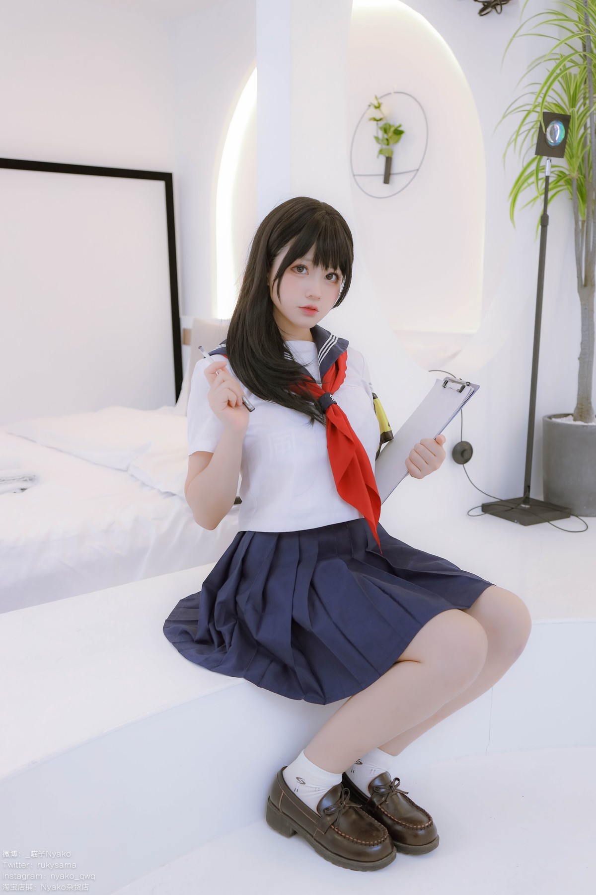 Cosplay：Nyako喵子 风纪委员 85P - ACG壁纸