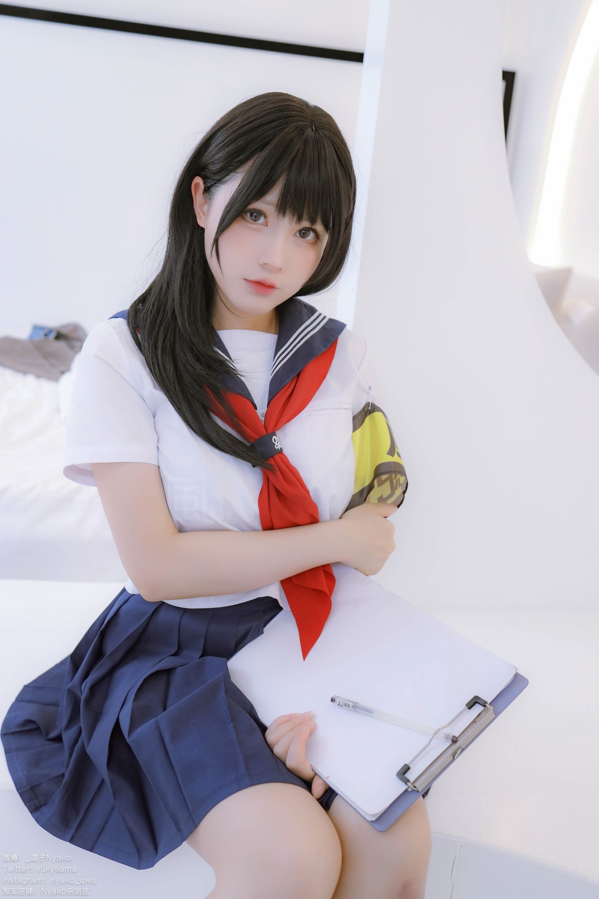 Cosplay：Nyako喵子 风纪委员 85P - ACG壁纸