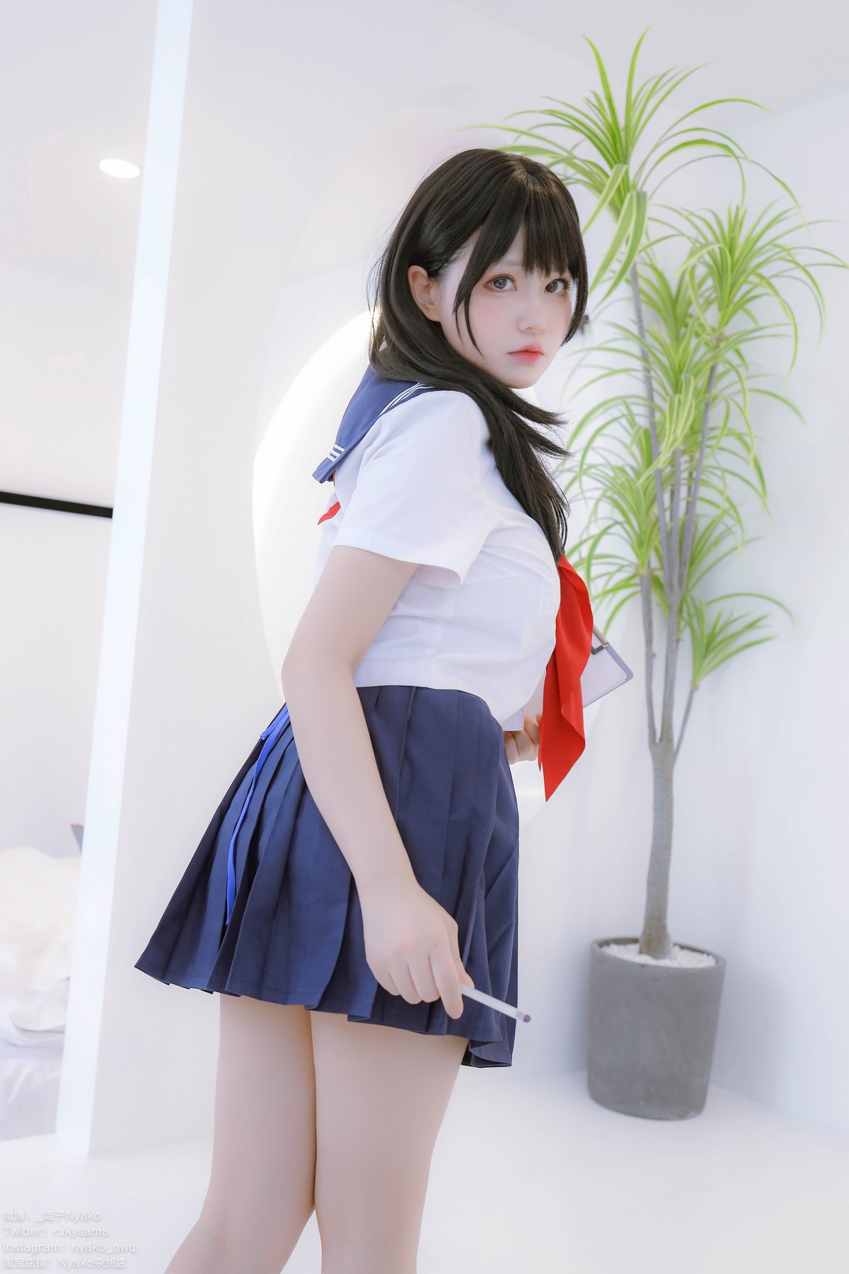 Cosplay：Nyako喵子 风纪委员 85P - ACG壁纸